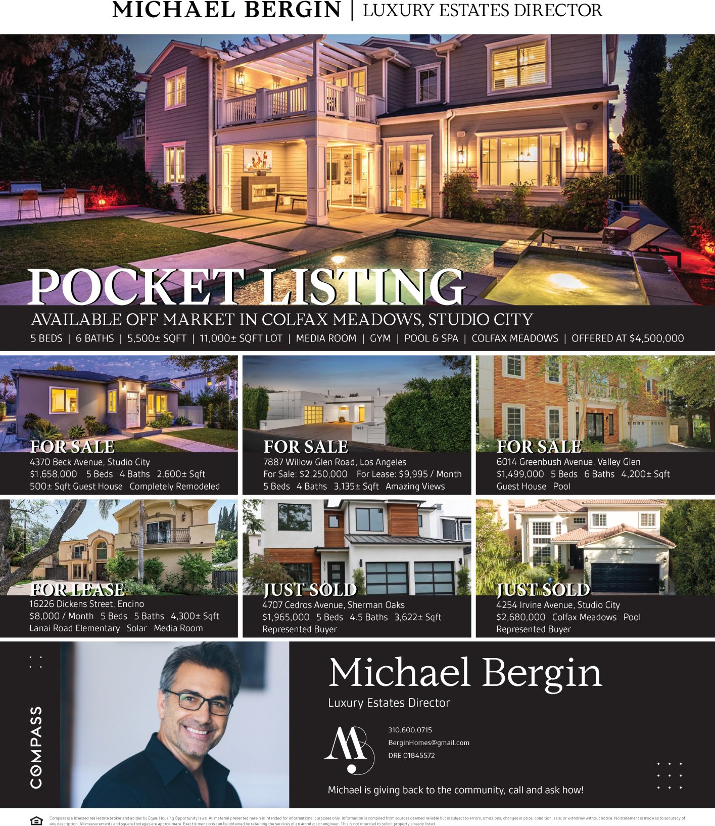 Michael Bergin, Real Estate Agent - Compass